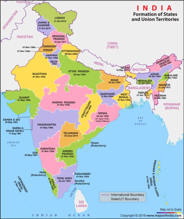 States of India and their Capitals | भारत के राज्य और राजधानी की सूची ...